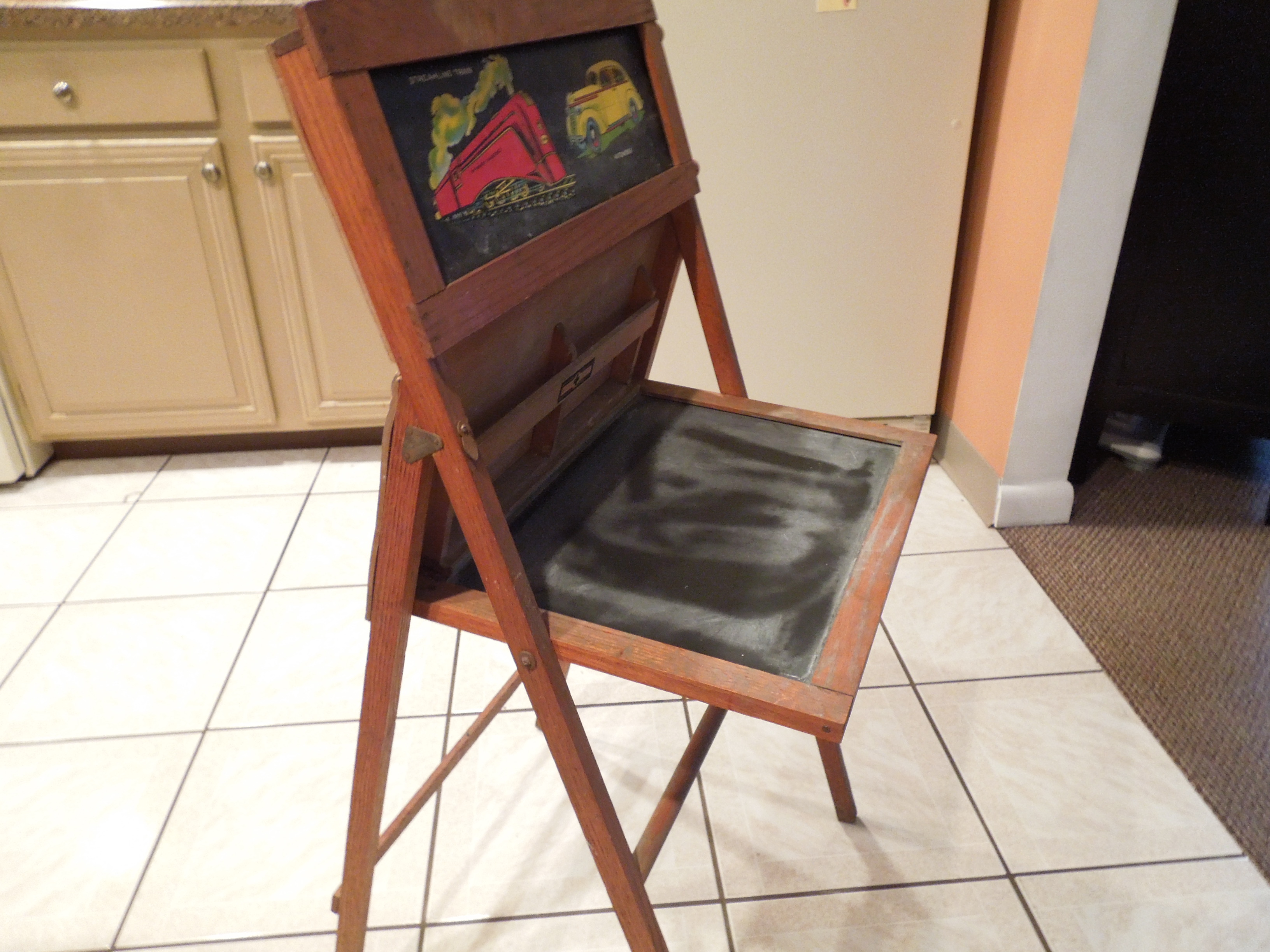 National School Slate Co. Slaginton Penna USA Folding Chalkboard ...